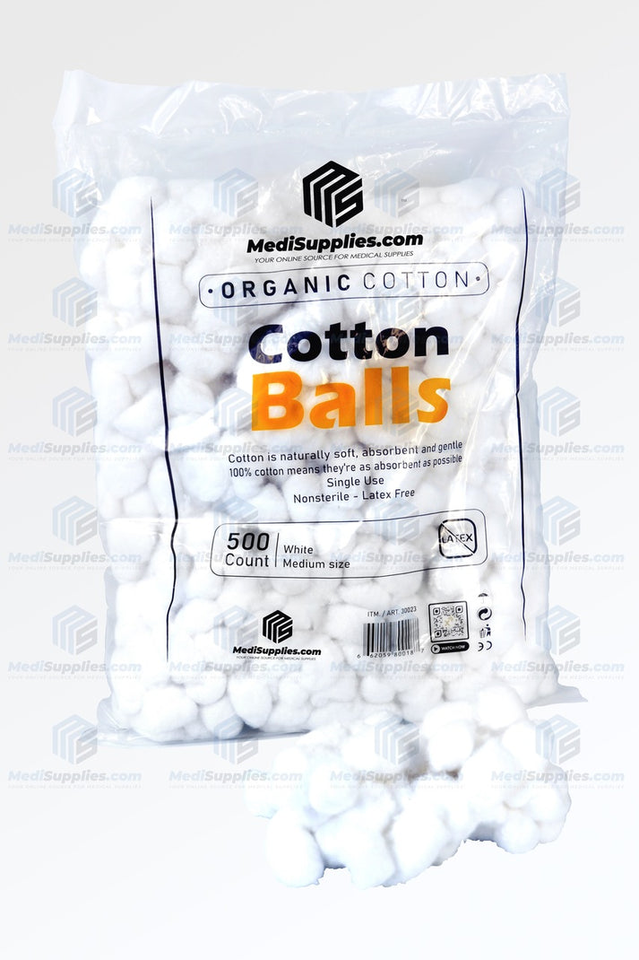 Cotton Balls Medium Non-Sterile Soft | MediSupplies – medisuppliess